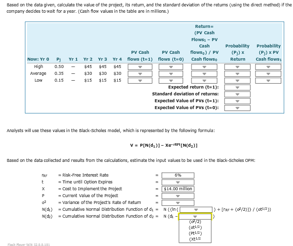 3. Estimating the inputs using the Black-Scholes | Chegg.com