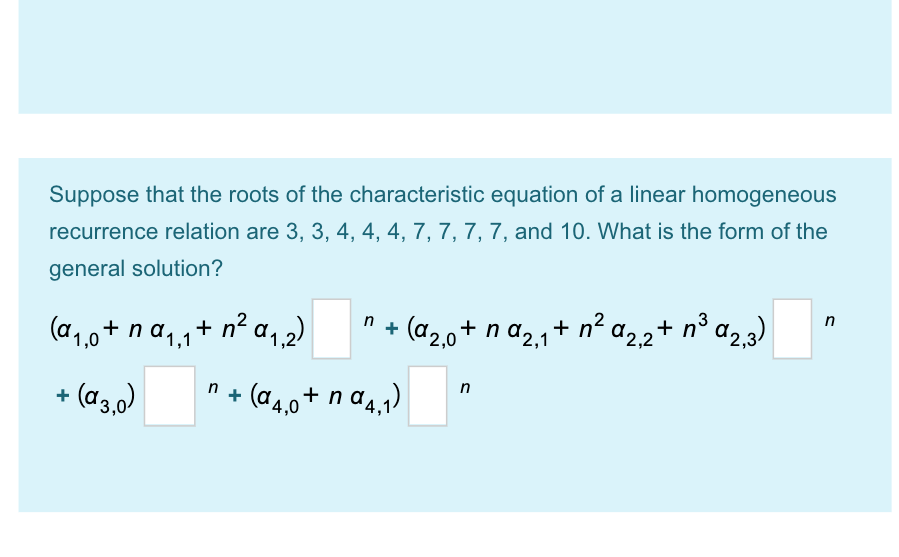 Solved Suppose that the roots of the characteristic equation | Chegg.com