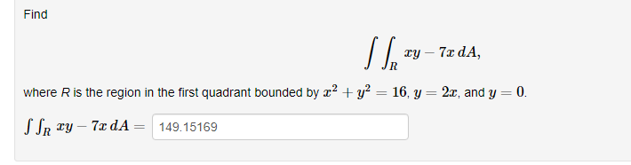 Solved Evaluate the integral 5x2 + 5yº dA where the region R | Chegg.com