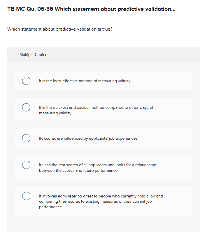 Solved TB MC Qu. 06-36 ﻿Which statement about predictive | Chegg.com