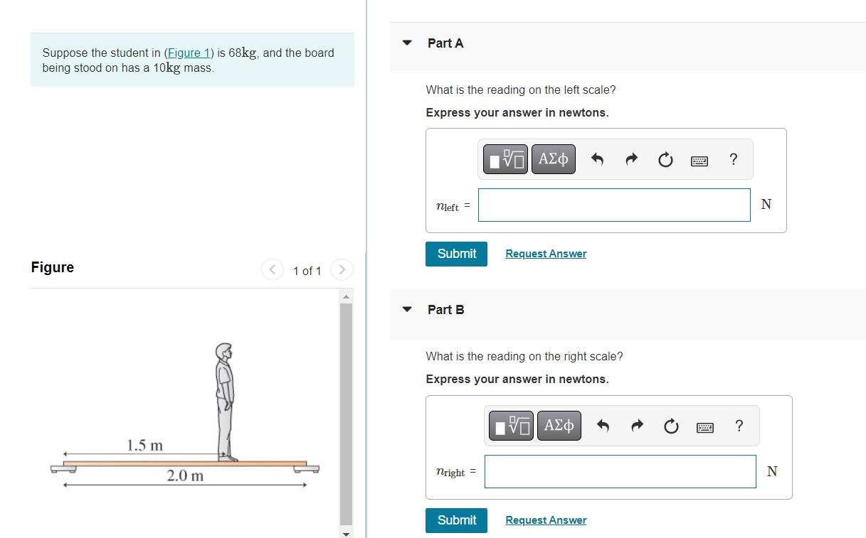 Solved Suppose the student in (Figure 1) is 68 kg, and the | Chegg.com