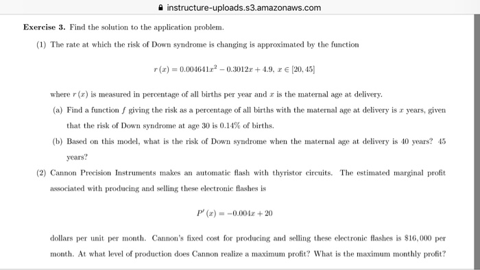 Solved instructure-uploads.s3.amazonaws.com Exercise 3. Find | Chegg.com