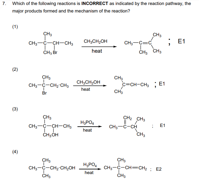 Solved 6. Dehydrohalogenation of alkyl halides is | Chegg.com