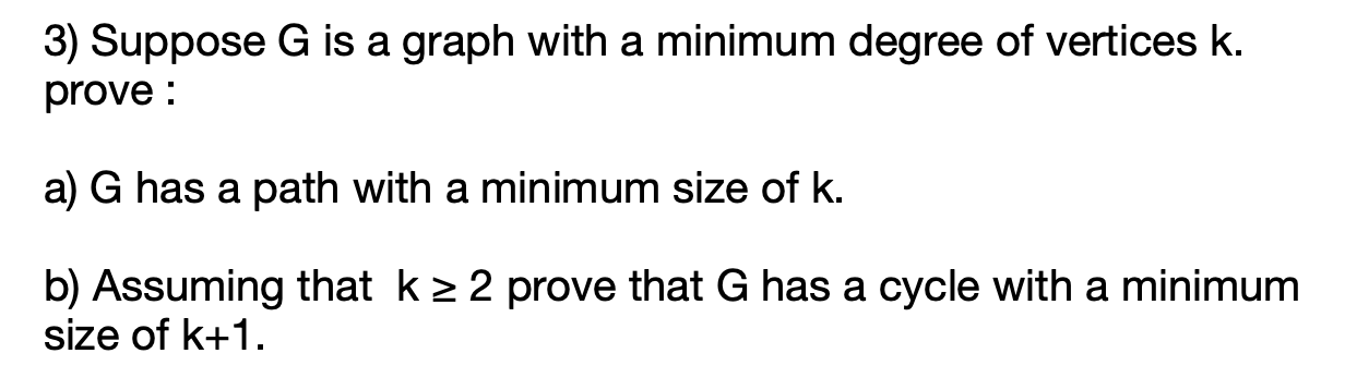 Solved 2) Prove that a tree with n vertices has exactly n-1 | Chegg.com