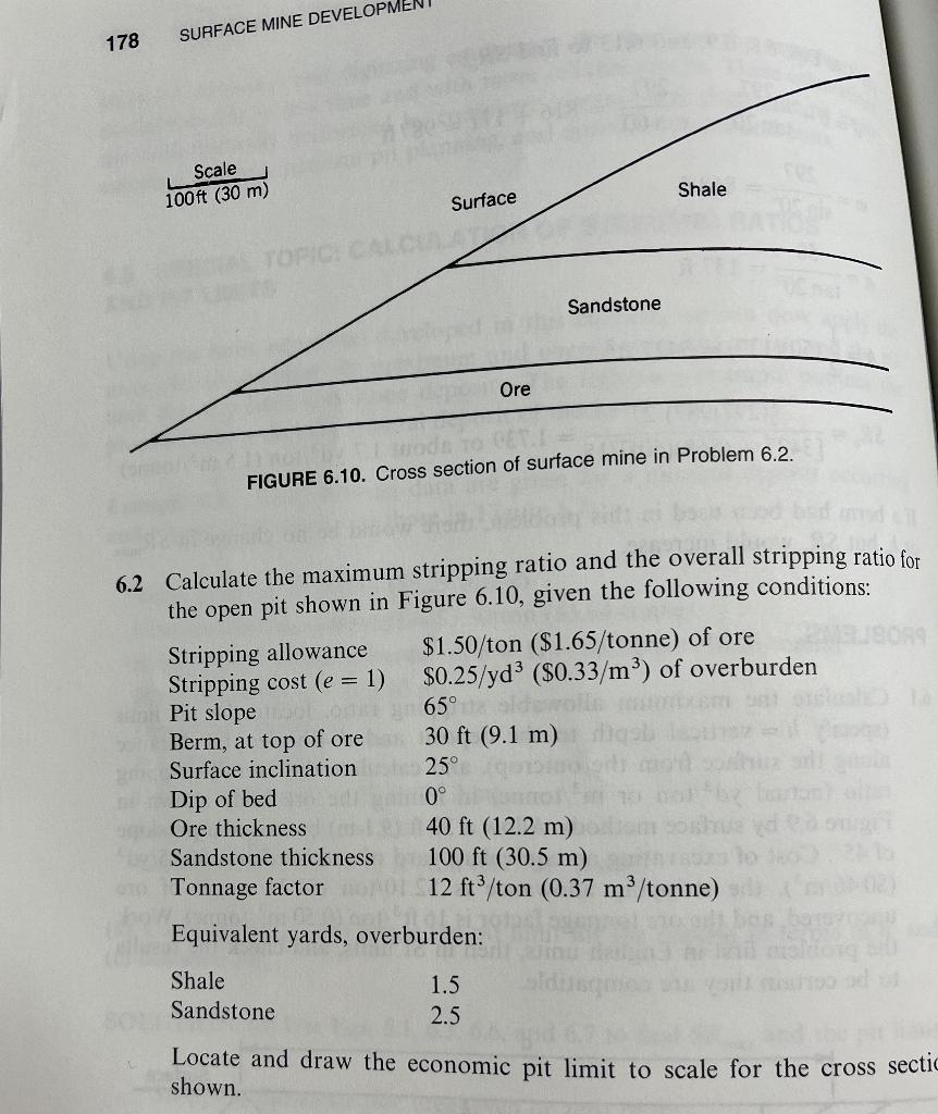 Solved Introductory Mining Engineering Problem | Chegg.com
