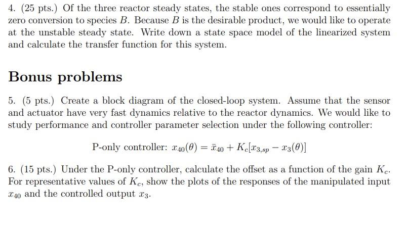 Solved Process description Consider a jacketed continuous | Chegg.com