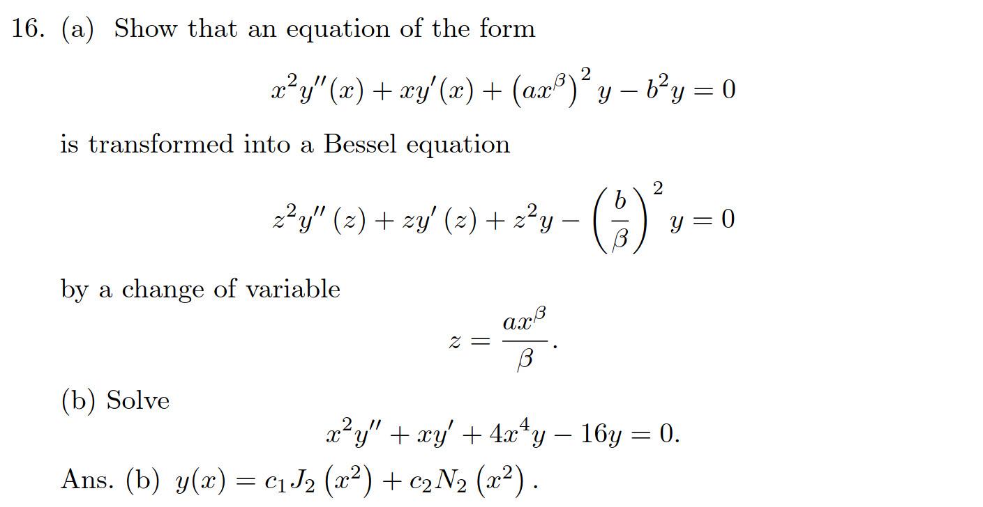 Solved 6. (a) Show that an equation of the form | Chegg.com