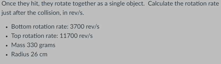Solved Two identical discs are spinning on a vertical rod, | Chegg.com