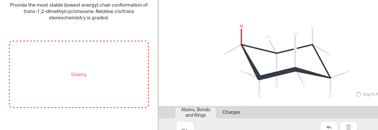 Solved Provide the most stable (lowest energy) chair | Chegg.com