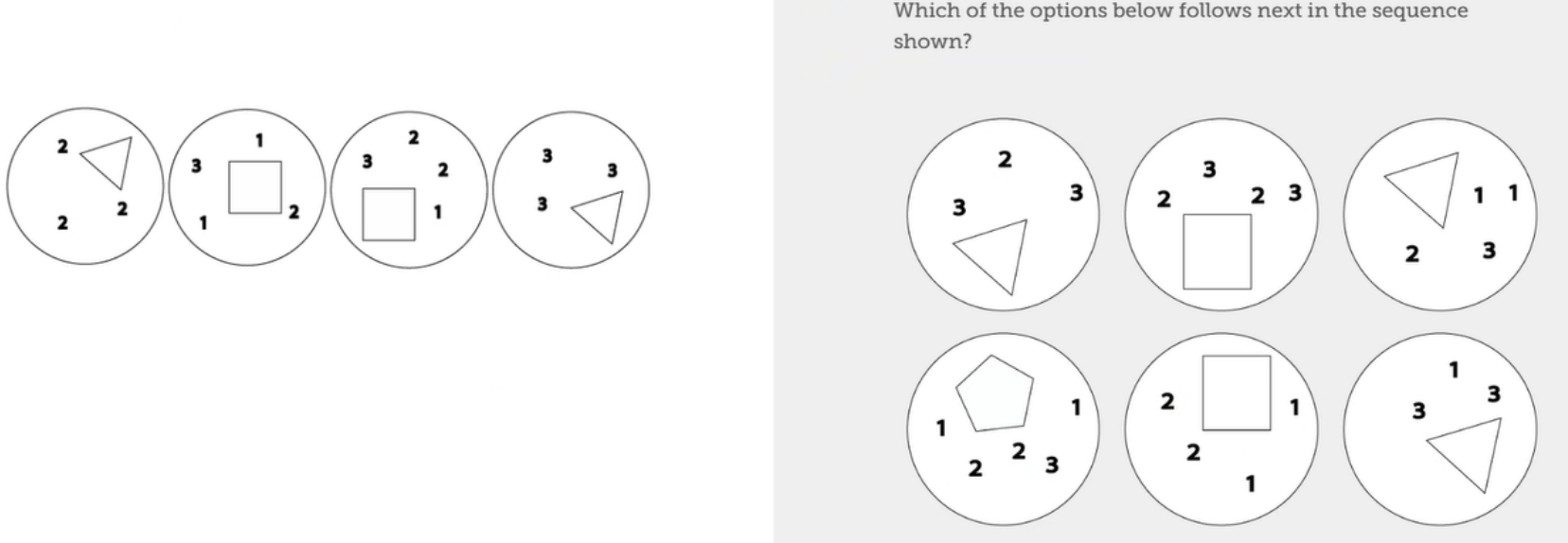 Solved Find the next figure following the same pattern. | Chegg.com