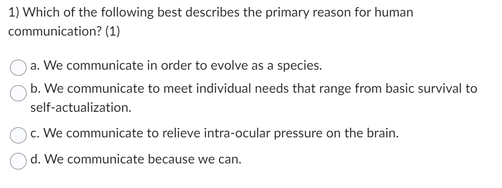 Which of the following best describes the primary | Chegg.com