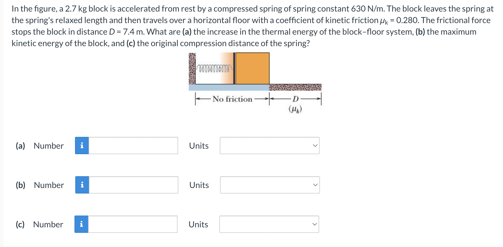 Solved In the figure, a 2.7 kg block is accelerated from | Chegg.com