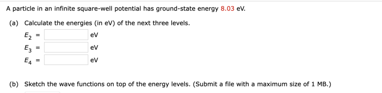 Solved A particle in an infinite square-well potential has | Chegg.com