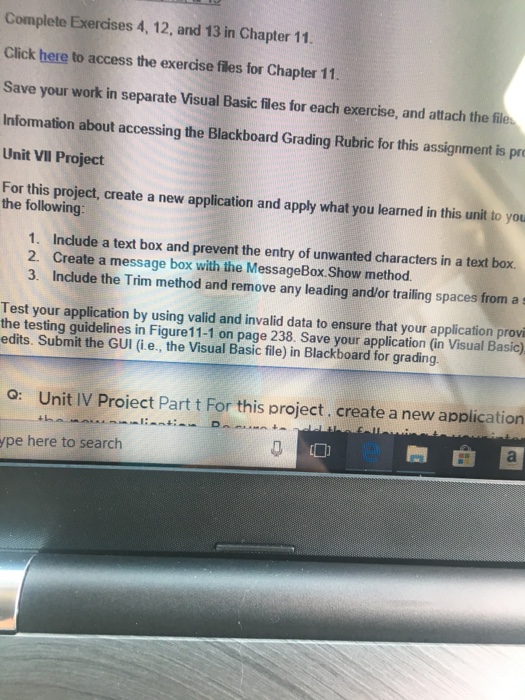 Solved Complete Exercises 4, 12, and 13 in Chapter 11. Click | Chegg.com