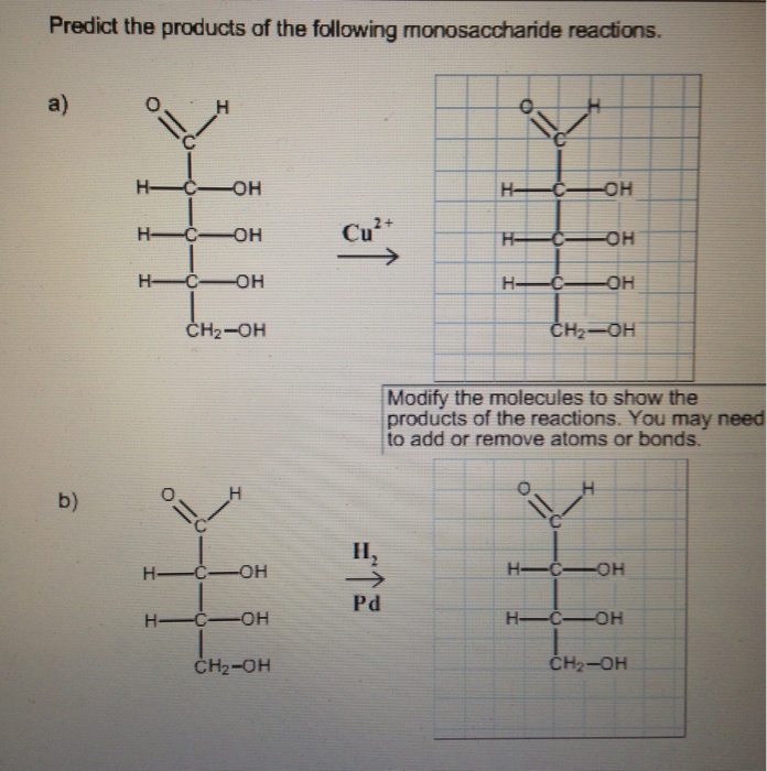 Predict The Products Of The Following Monosaccharide ... | Chegg.com