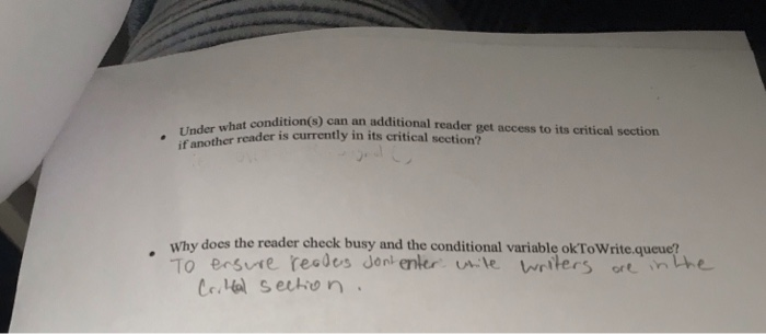Solved 2. (8 points) This version of the Readers/Writers | Chegg.com