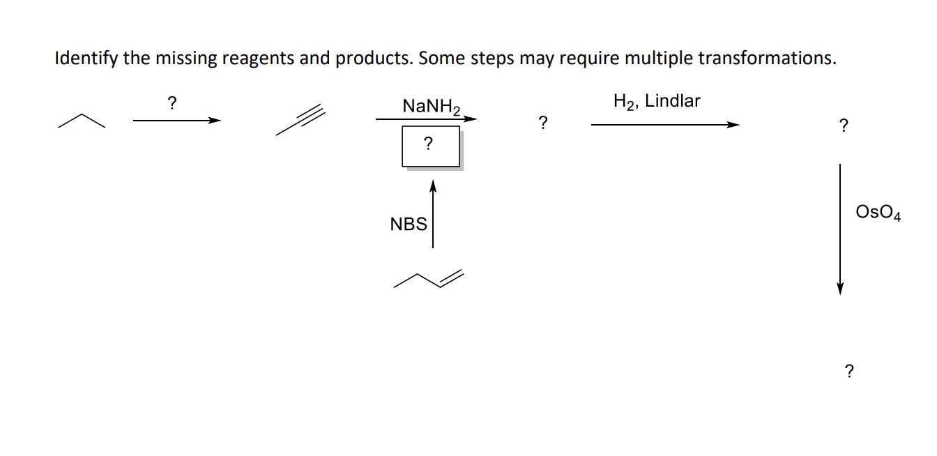 Solved Identify the missing reagents and products. Some | Chegg.com