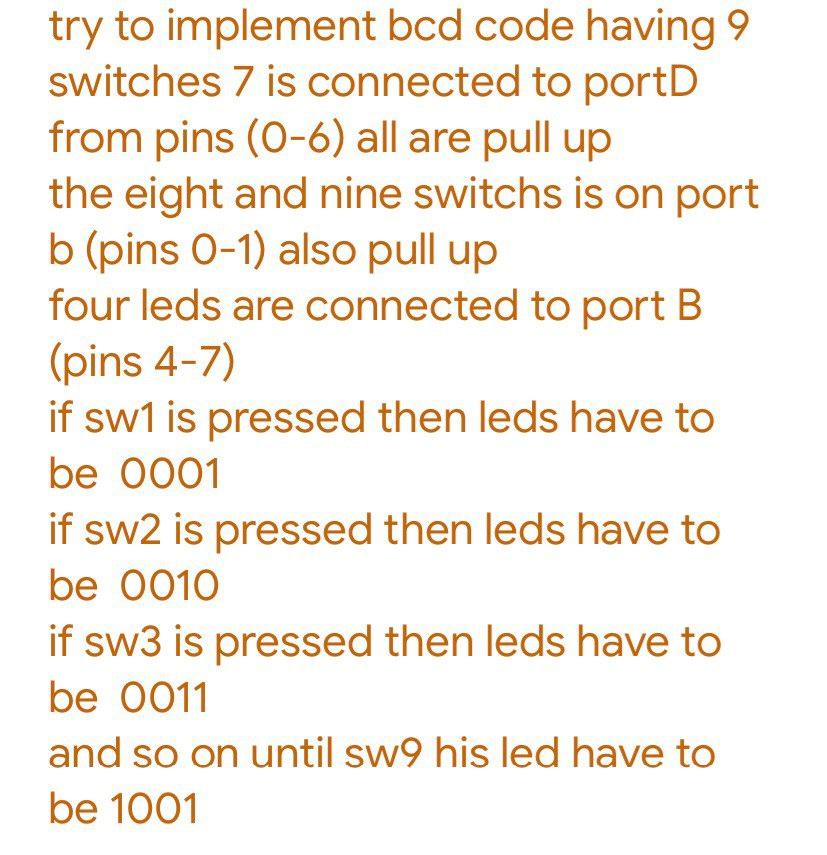 Solved try to implement bcd code having 9 switches 7 is | Chegg.com