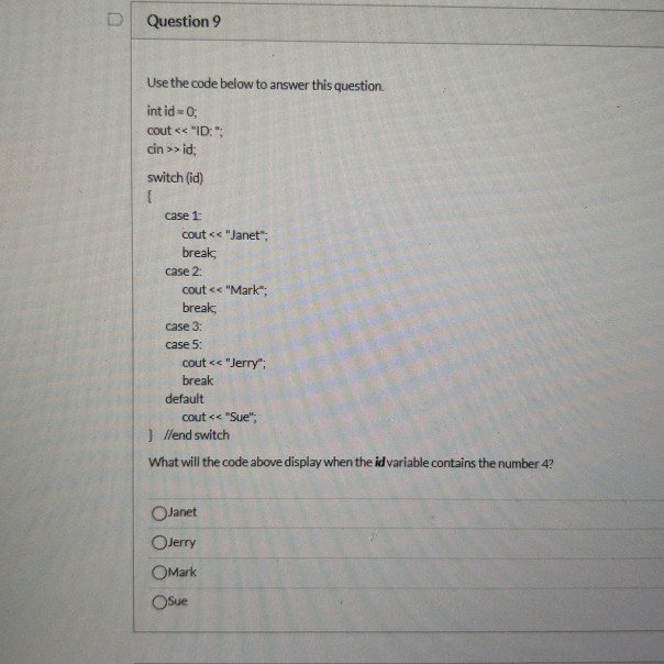 Solved Question 7 SH Use the code below to answer this | Chegg.com