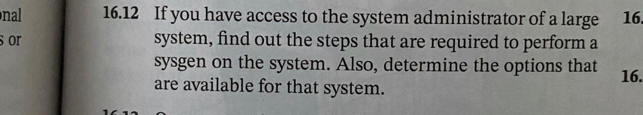 anal sor 16.12 If you have access to the system | Chegg.com