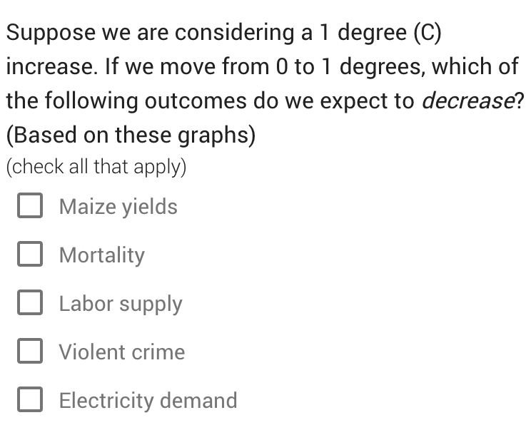 Solved Suppose we are considering a 1 ﻿degree (C)increase. | Chegg.com