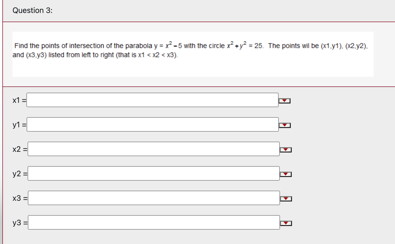Solved Find the points of intersection of the parabola | Chegg.com