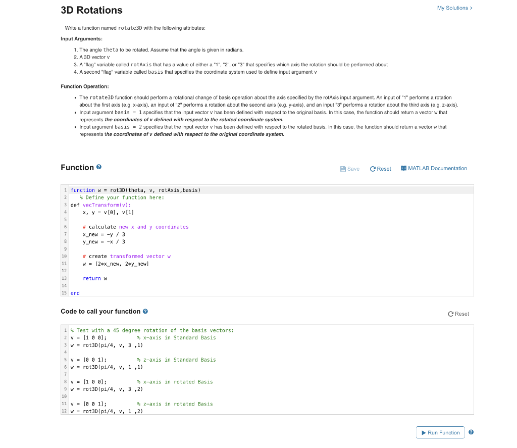 Solved Write a function named rotate 30 with the tollowing | Chegg.com