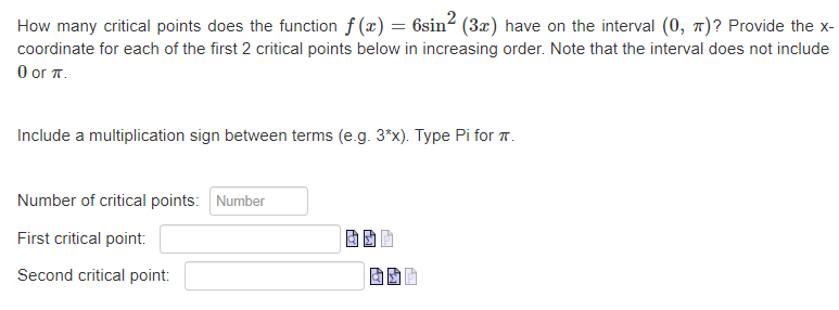 Solved How many critical points does the function | Chegg.com