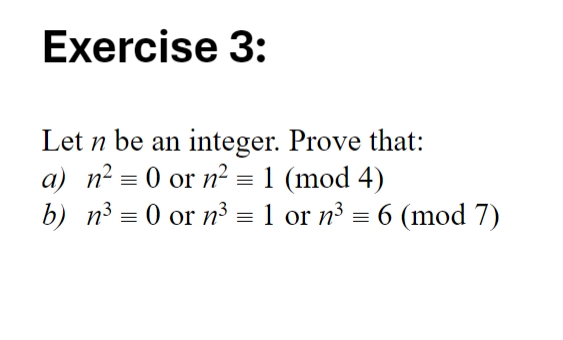 Solved by an EXPERT Let n be an ﻿integer. Prove | Chegg.com