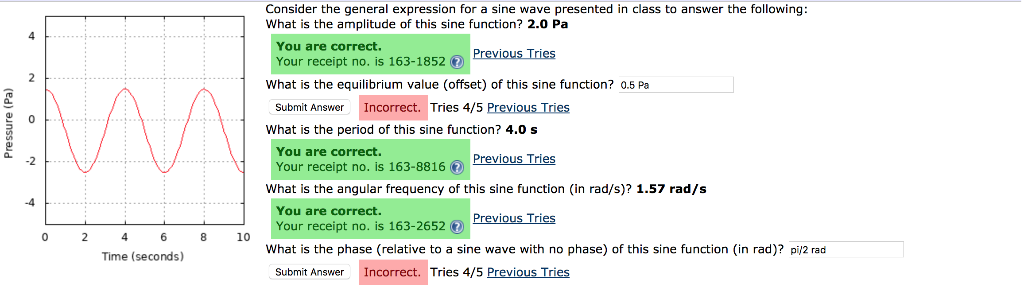 Solved Consider the general expression for a sine wave | Chegg.com