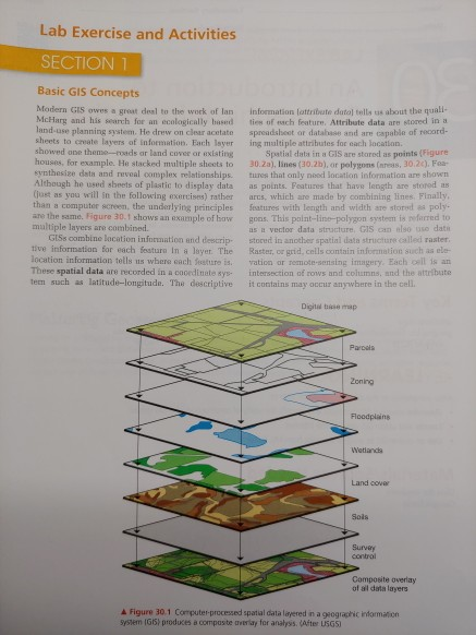 Solved Lab Exercise and Activities SECTION T Basic GIS | Chegg.com
