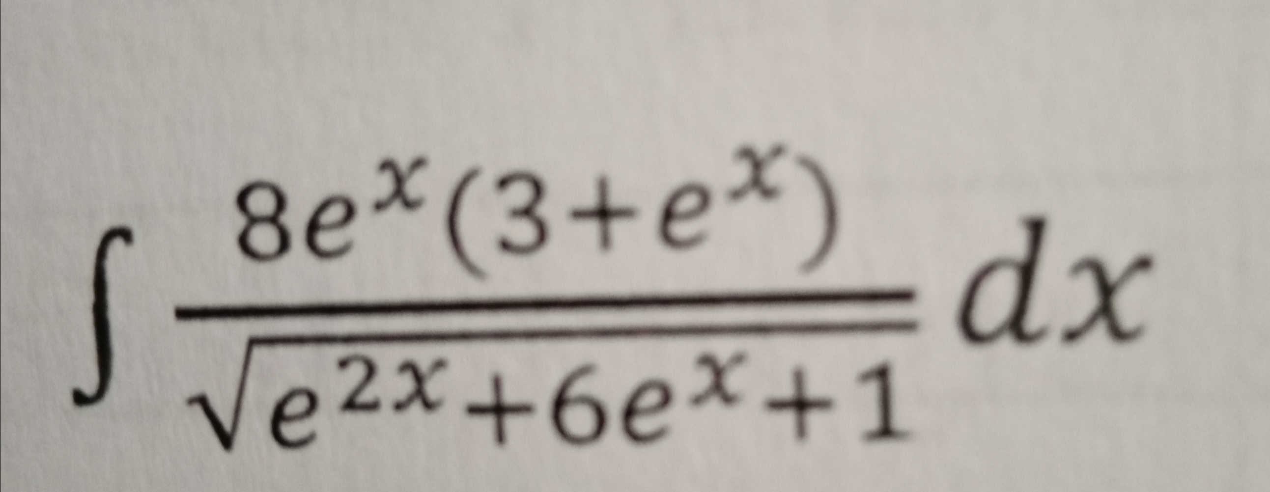 Solved ∫e2x+6ex+18ex(3+ex)dx | Chegg.com