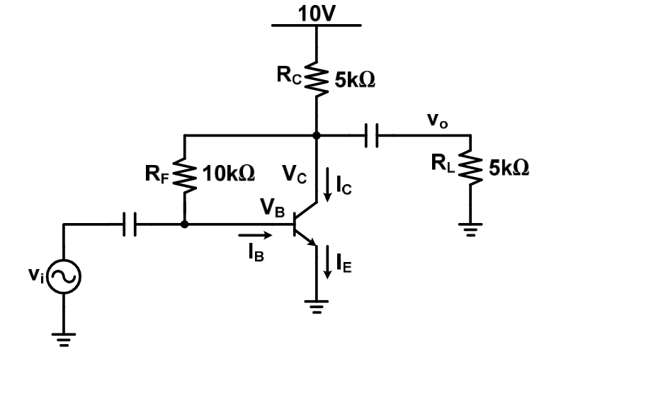 Solved the transistor β=150, VBE=0.7V, and Vth=25.9mV. 1. | Chegg.com