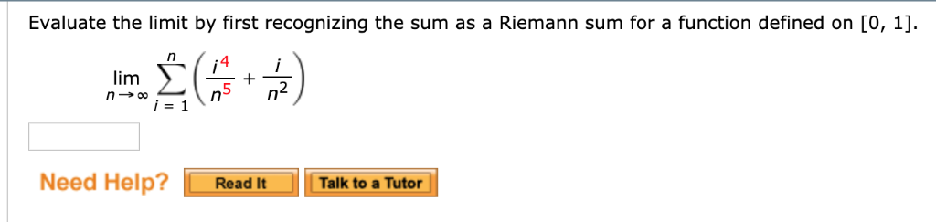 Solved Evaluate the limit by first recognizing the sum as a | Chegg.com