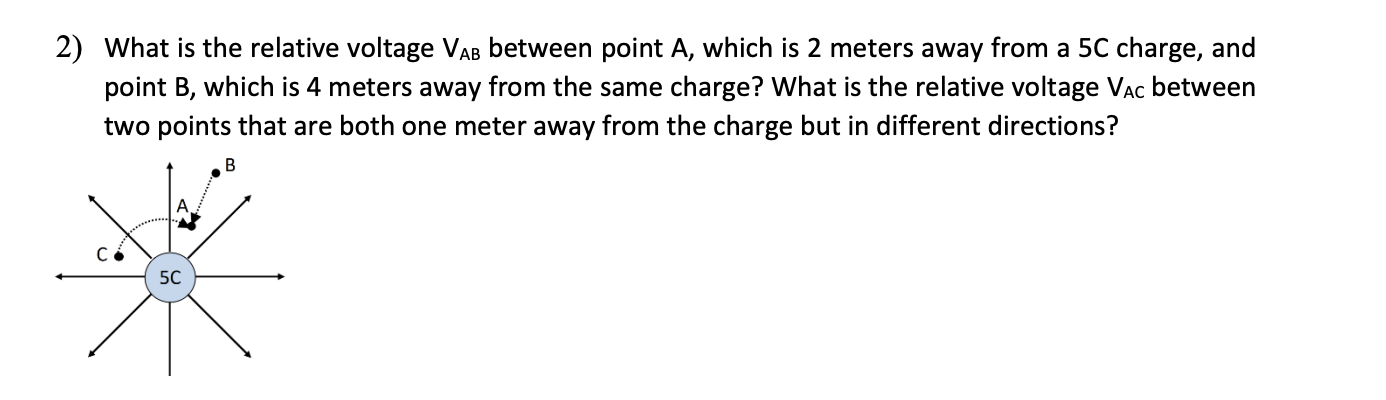 Solved 2) What is the relative voltage Vad between point A, | Chegg.com