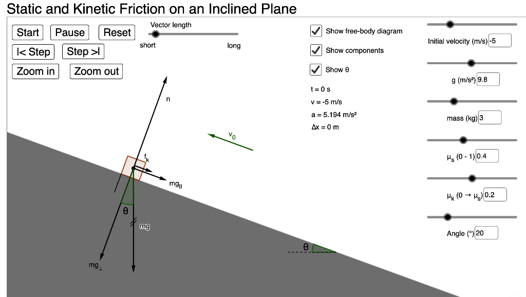 Solved Simulation #1: Static and Kinetic Friction on | Chegg.com