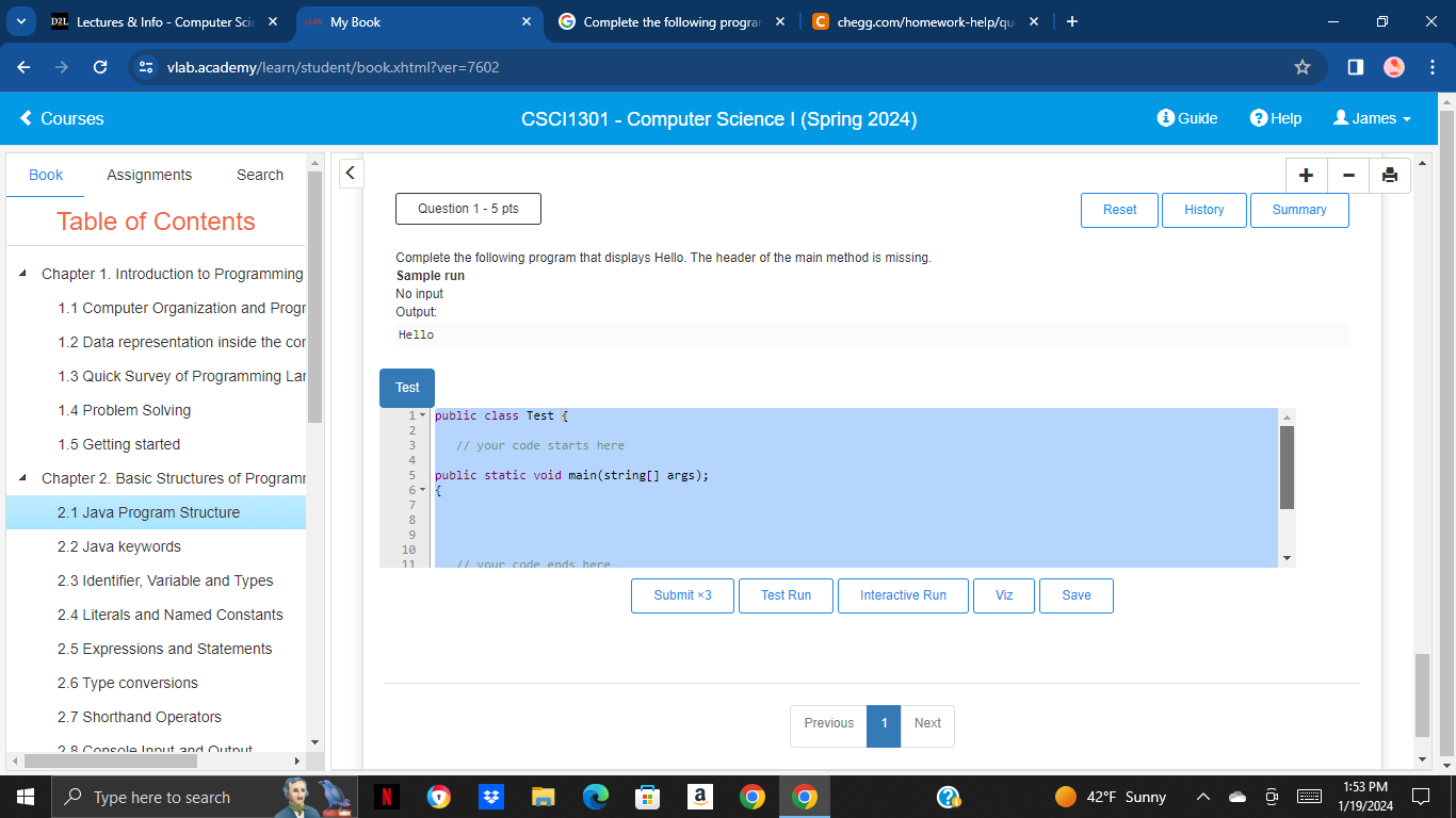 Solved What Is The Input For This Homework Question