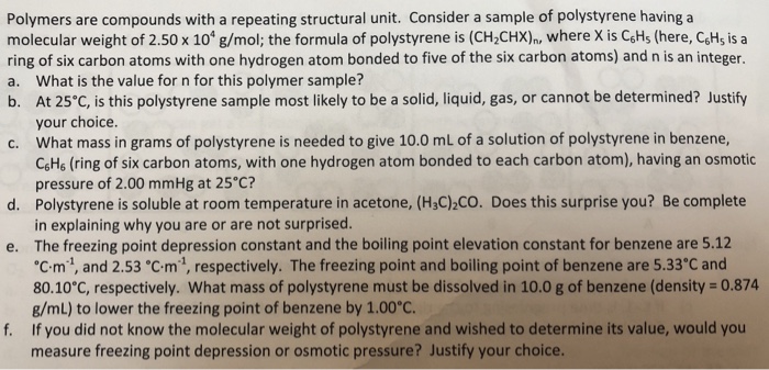 Solved Polymers Are Compounds With A Repeating Structural