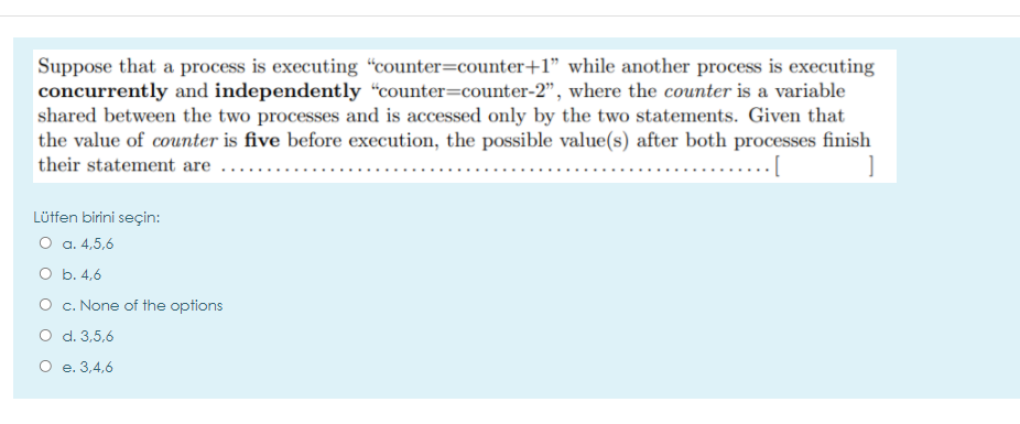 Solved Suppose that a process is executing | Chegg.com