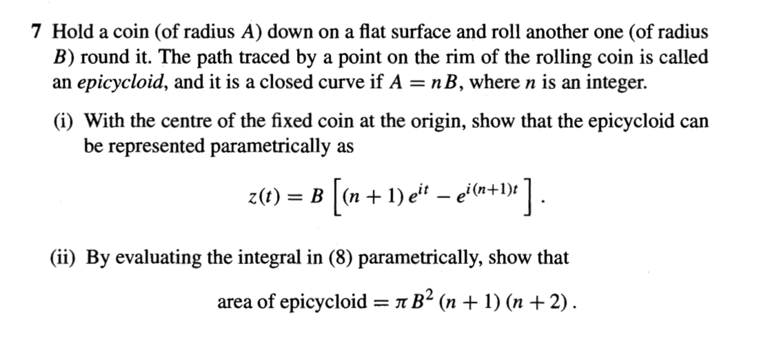 7 Hold a coin (of radius A ) down on a flat surface | Chegg.com