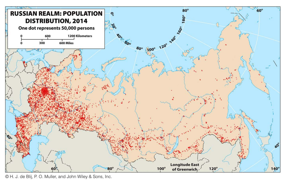 Russian Realm Map Analysis (c) H. J. de Blij, P. O. | Chegg.com