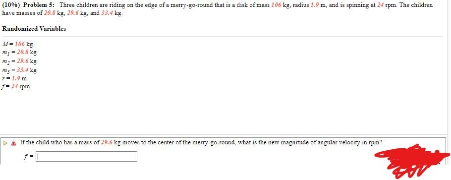 Solved (10\%) Problem 5: Three children are riding on the | Chegg.com