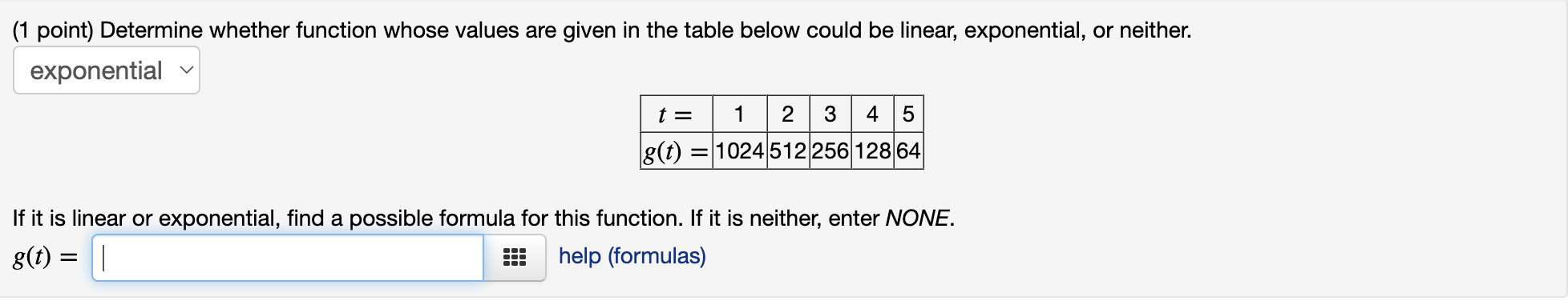 Solved 1 Point Determine Whether Function Whose Values Are 5411