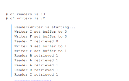 Solved B. Synchronization of Reader/Writer problem: In this | Chegg.com