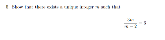 Solved Show that there exists a unique integer m ﻿such | Chegg.com