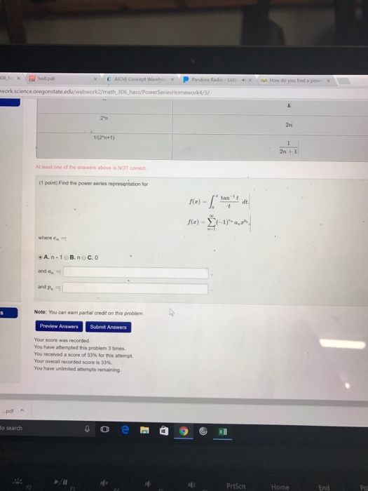 Solved Find the power series representation for f(x) = | Chegg.com