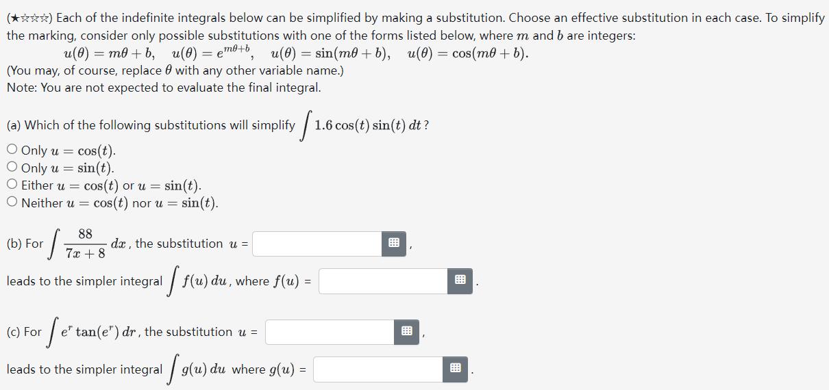 Solved the marking, consider only possible substitutions | Chegg.com