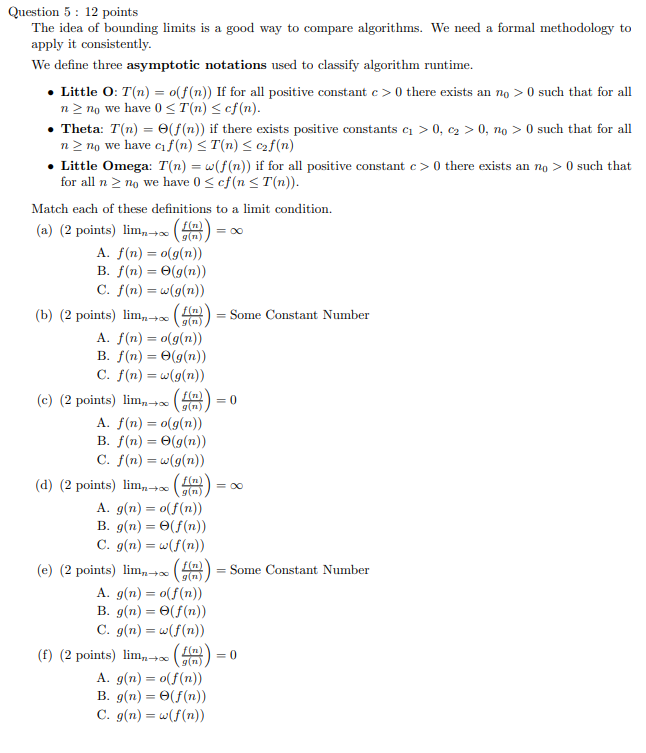 Solved a = 0 Question 5 : 12 points The idea of bounding | Chegg.com