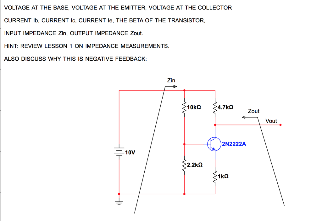 Solved VOLTAGE AT THE BASE, VOLTAGE AT THE EMITTER, VOLTAGE | Chegg.com