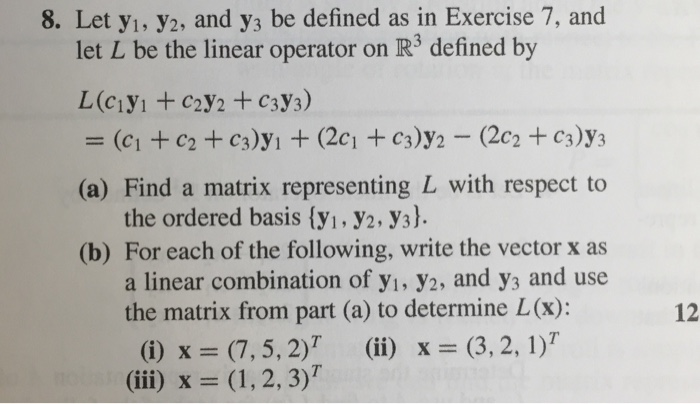 Solved 8. Let yı, y2, and y3 be defined as in Exercise 7, | Chegg.com